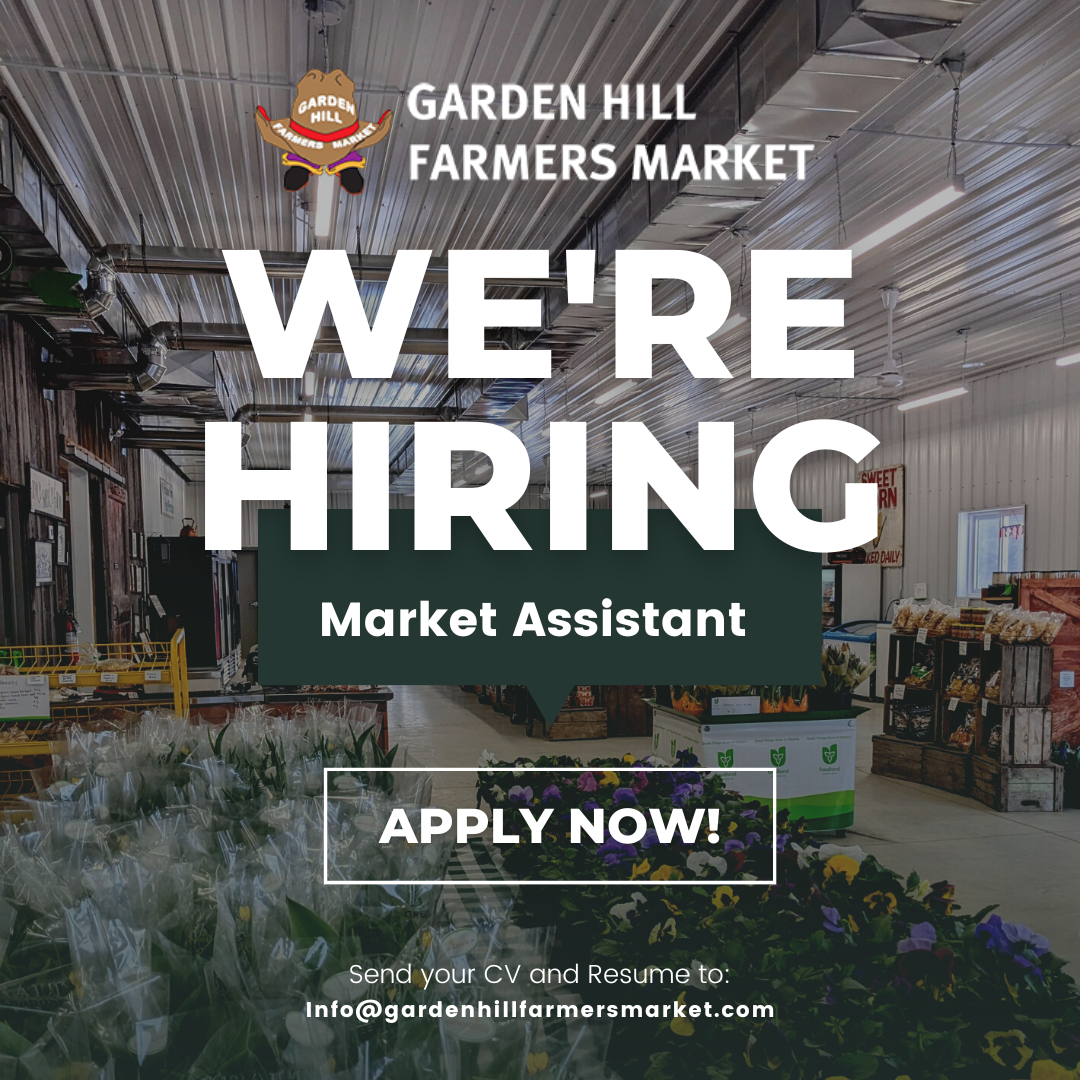 Hiring: Market Assistant - Garden Hill Farmers Market